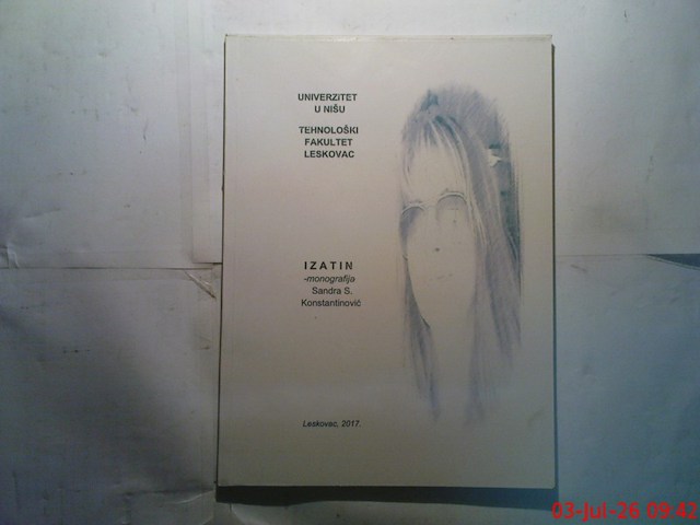 SANDRA KONSTANTINOVIC  -  IZATIN - MONOGRAFIJA