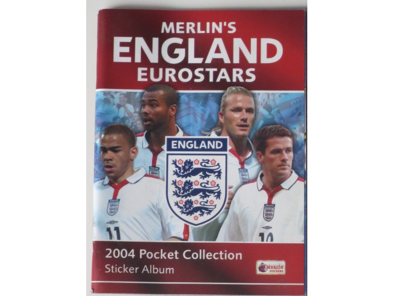 MERLINS EUROSTARS 2004 ENGLAND EURO POCKET ALBUM