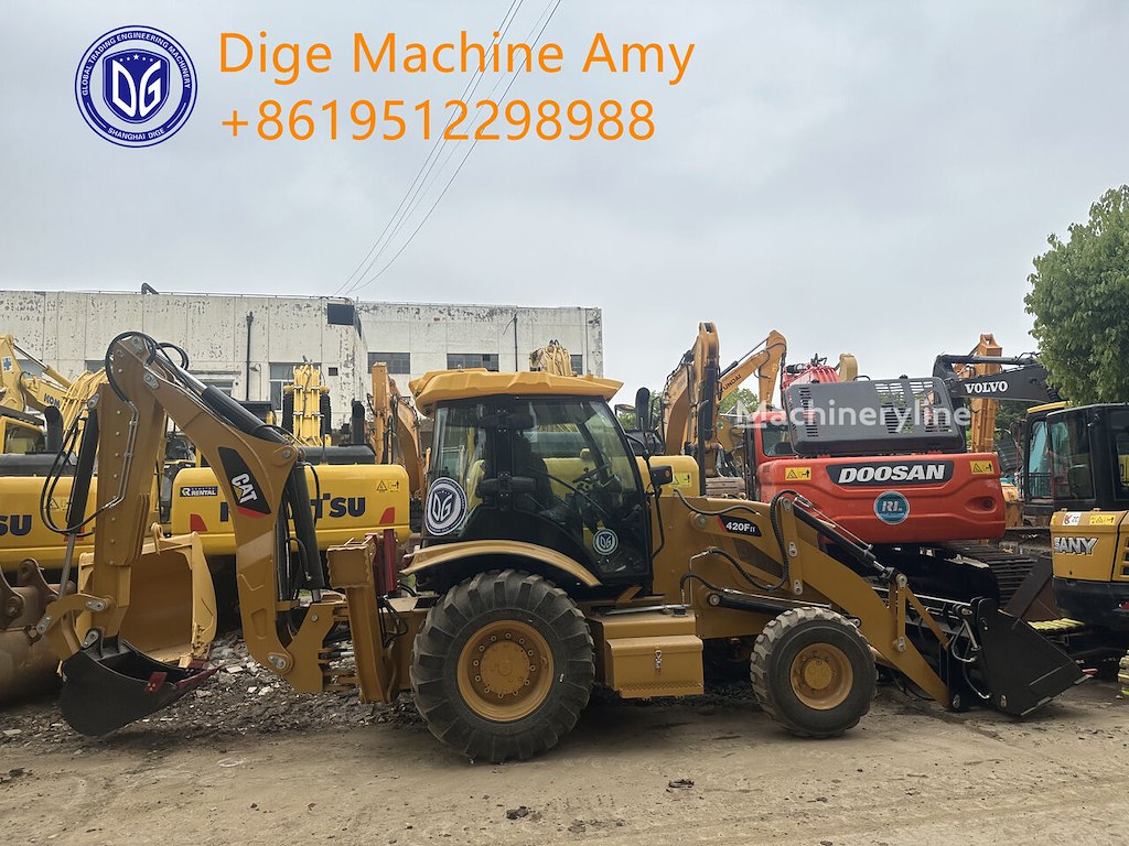 Novi Caterpillar 420F bager-utovarivač