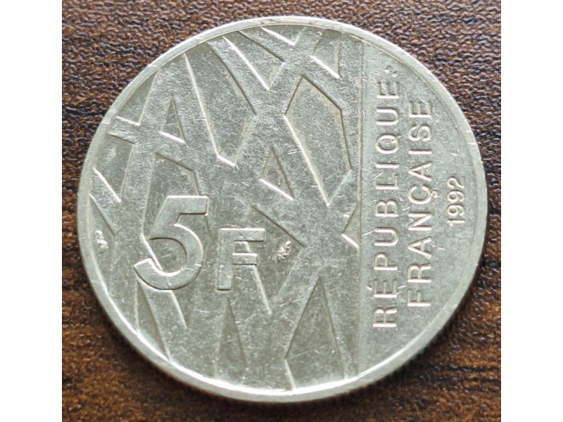 5 Francs 1992 Francuska