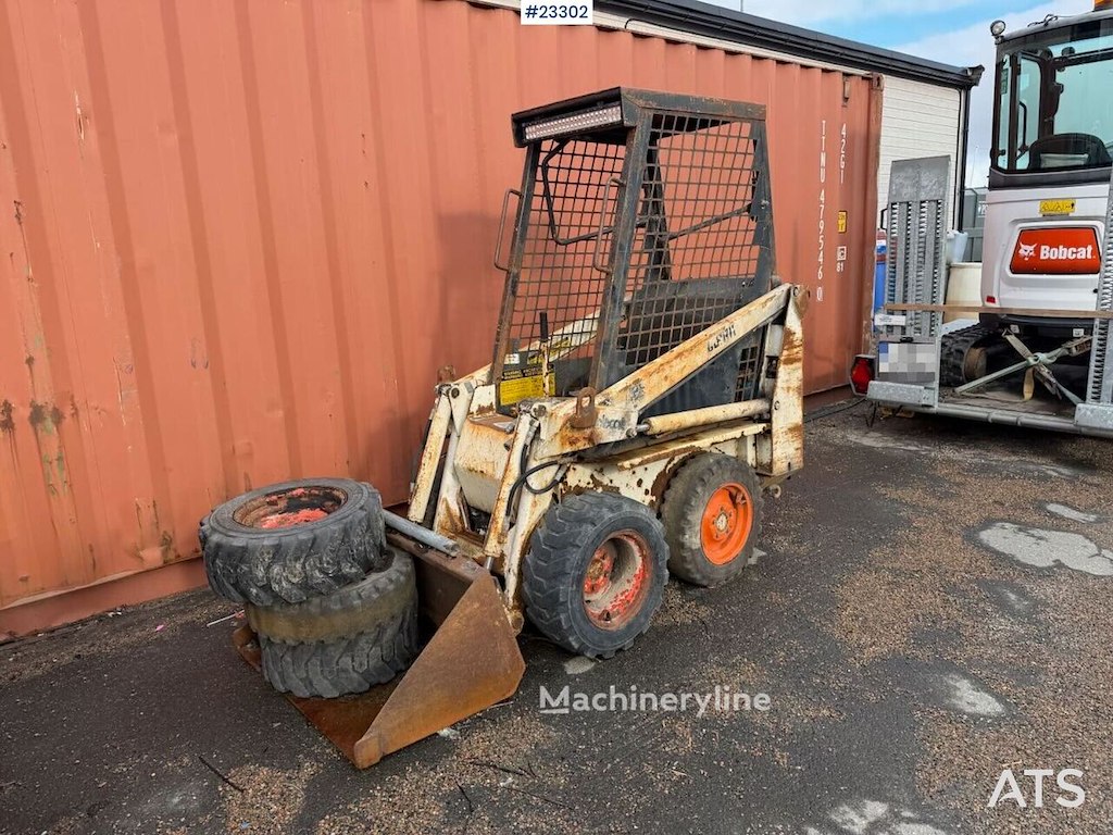 Bobcat 34.3 kompaktlaster m/ ekstra dekk og skuffe. SE VIDEO mini utovarivač