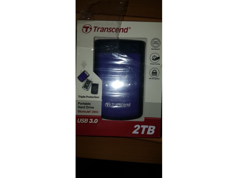 Eksterni hard 2tb usb 3.0 Transcend military class!