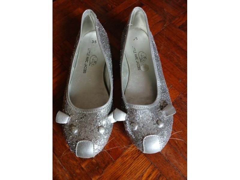 Little Marc Jacobs srebrne miš cipele - baletanke 35