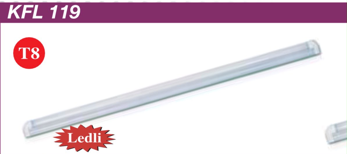 KFL 119 strela T8 9w 60w LED 3200K