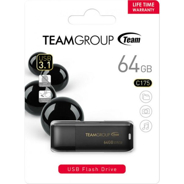 TEAM GROUP TeamGroup 64GB C175 USB 3.2 BLACK TC175364GB01
