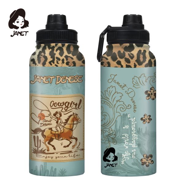 JANET STAINLESS STEEL TERMOS 900ML, LID PP+SILICONE J-508