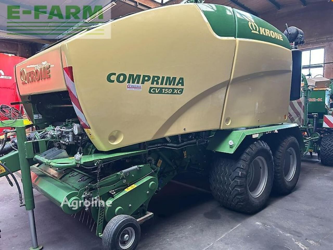Krone comprima cv 150 xc balirka za četvrtaste bale