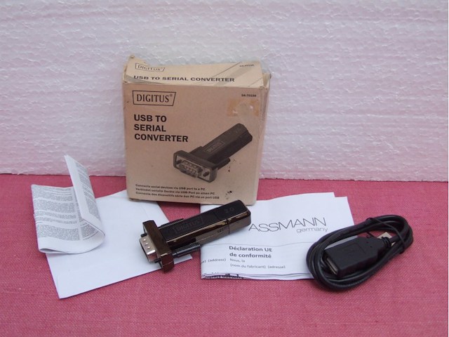 Digitus USB to Serial RS232 converter adapter kabl NOVO