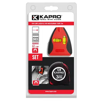 Kapro set K5093816 linijski laser sa libelom 816 + metar 3 m