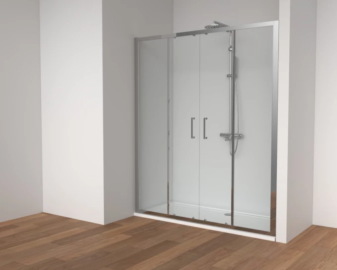 Stakleni paravan COPEN ATLAS PRO 1800x1950 hrom, 2V, staklo 6mm providno