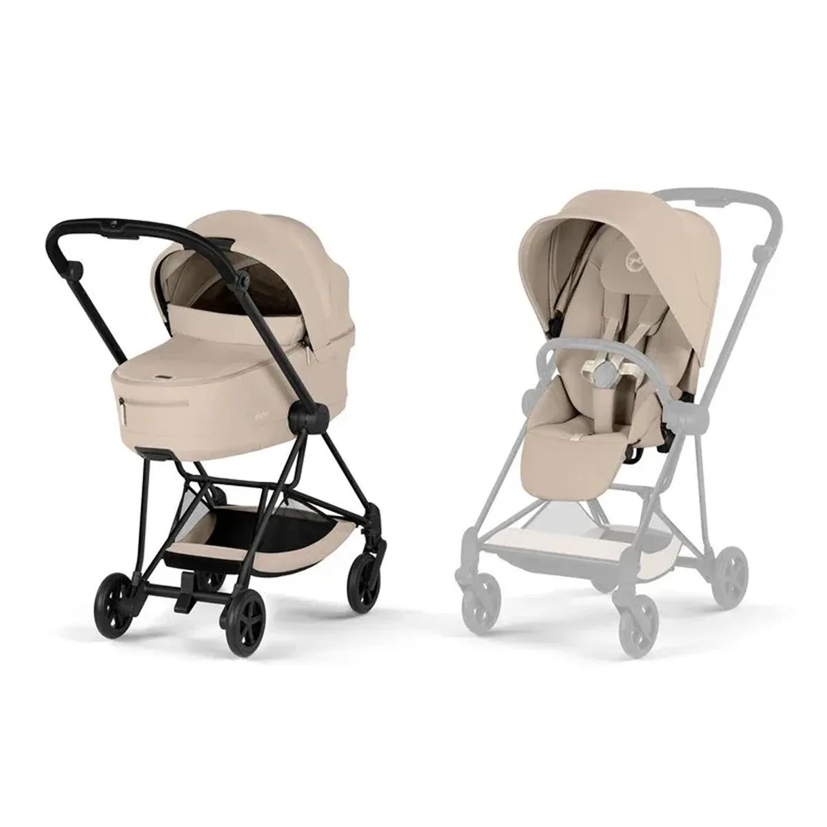 CYBEX DUO SISTEM MIOS 2026 BLACK/COZY BEIGE