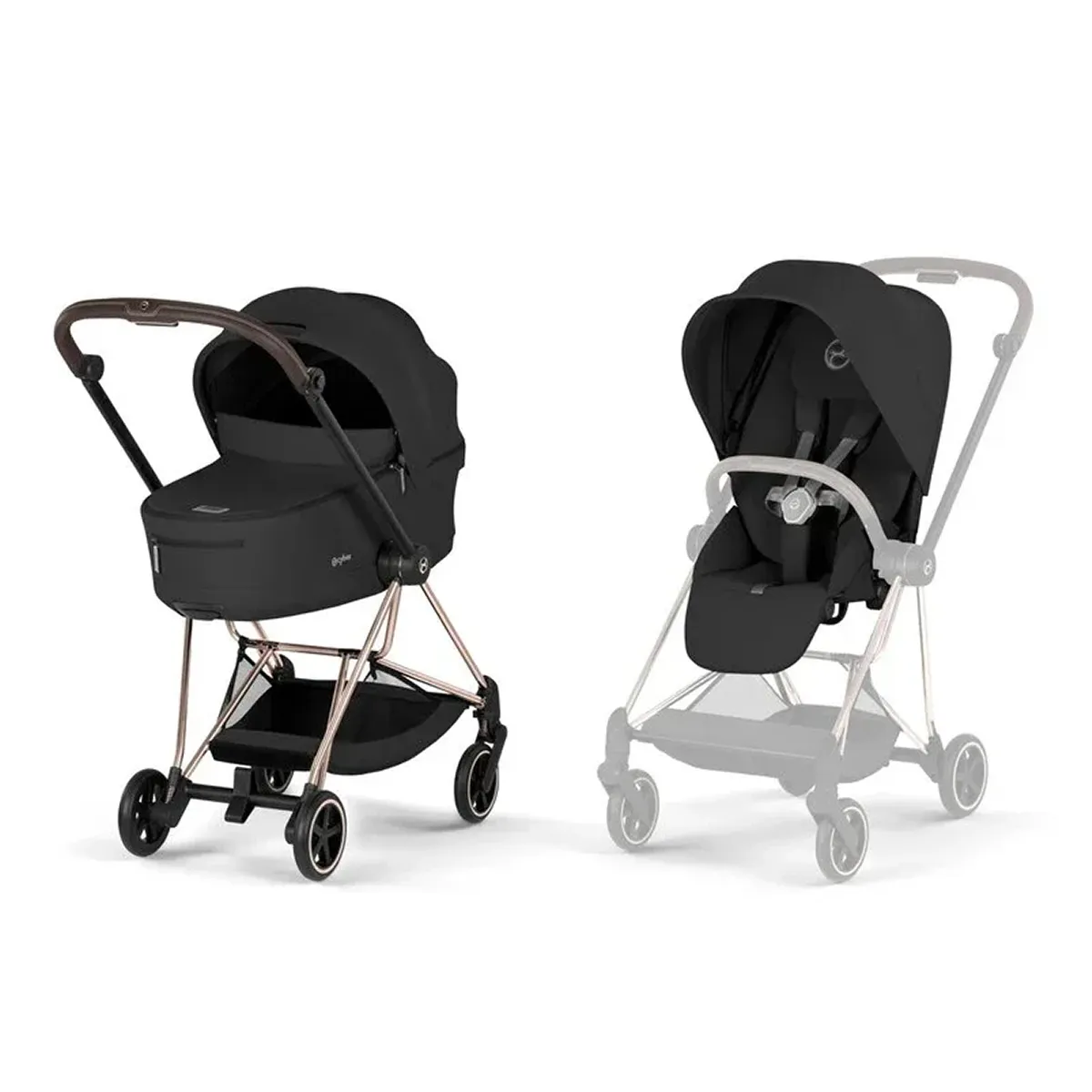 CYBEX DUO SISTEM MIOS 2026 ROSEGOLD SEPIA BLACK