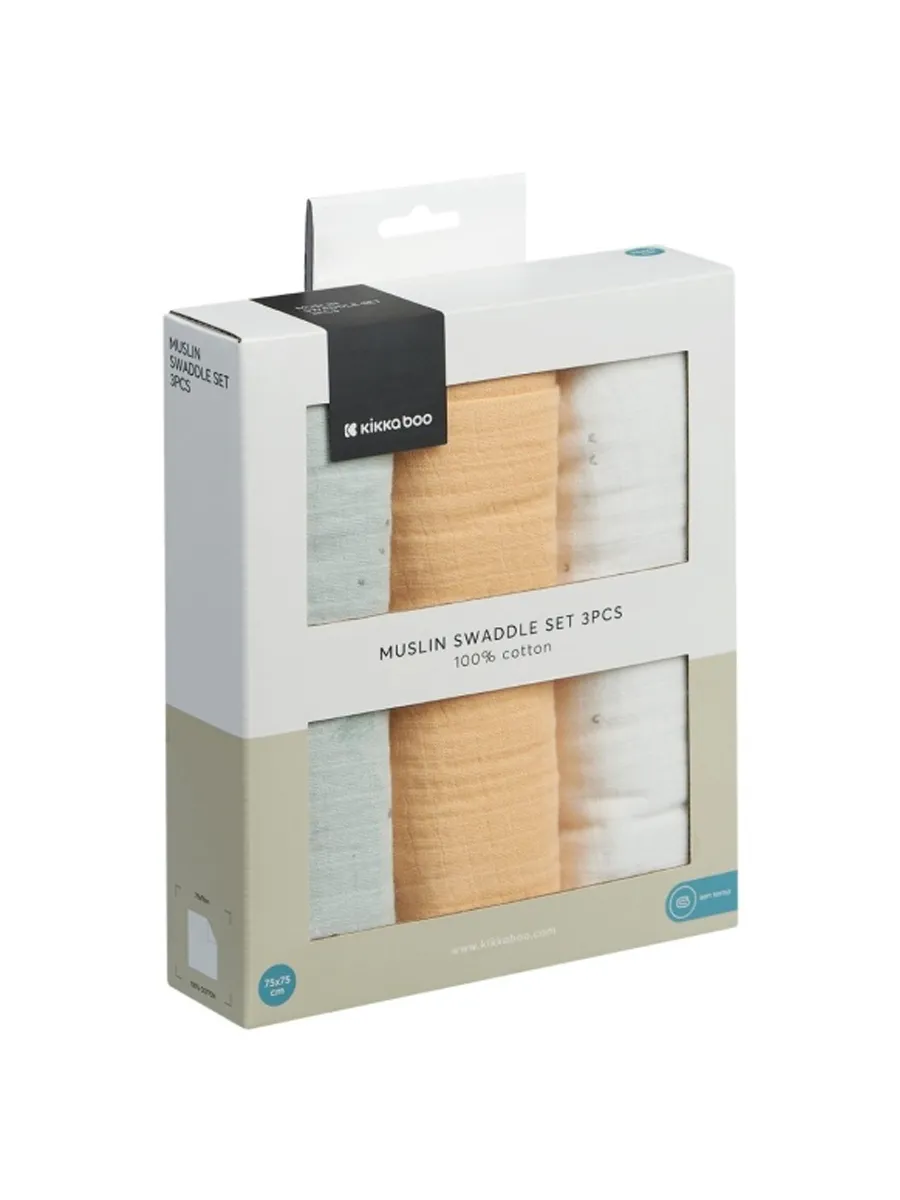 KIKKA BOO MUSLIN PELENE 75X75CM 3/1