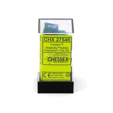 Chessex Kockice Chessex - Festive - Waterlily & White (7)