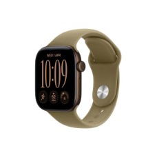 APPLE Watch Series 12 GPS 42mm Dark Bronze Aluminium Case with Olive Sport Band - M/L (MJEG4WF/A)