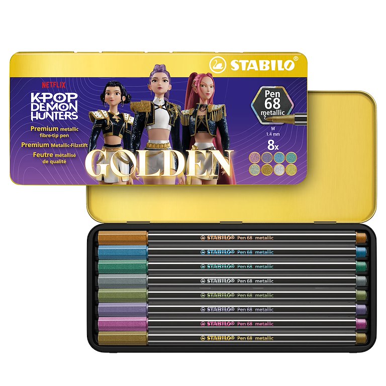 STABILO Pen 68 metallic KPop Demon Hunters, Set 1/8