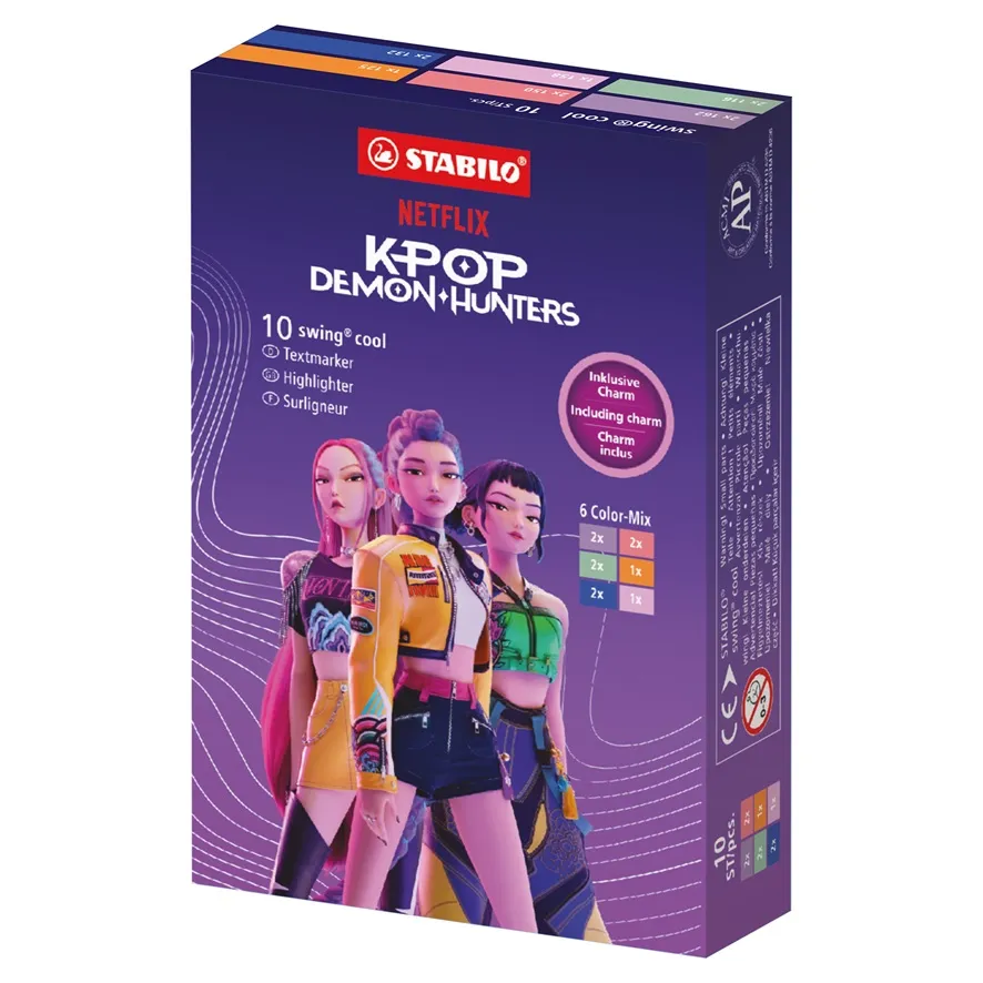 Signir STABILO swing cool KPop Demon Hunters, pakovanje Mix 1/10