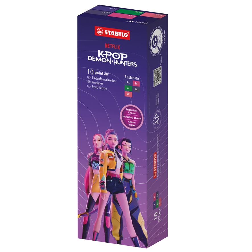 STABILO point 88 KPop Demon Hunters, pakovanje mix 1/10