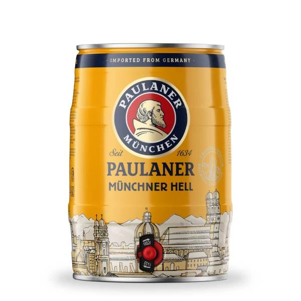 Pivo Paulaner minhensko svetlo bure 5 l , nepovratna ambalaža