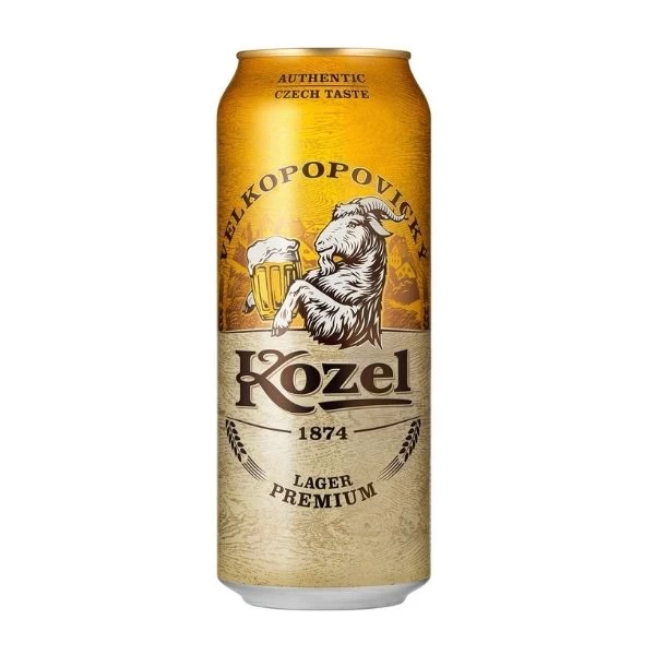 Pivo Kozel svetlo 0.5l limenka