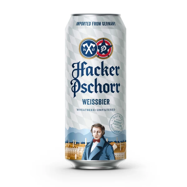 Pivo Hacker Pschorr Pšenično 0,5l limenka