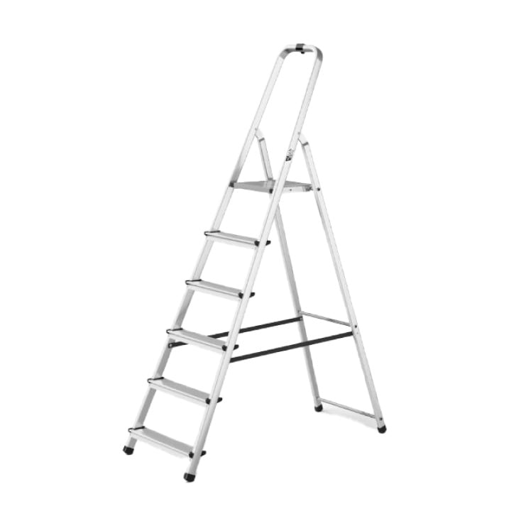Aluminijumske merdevine Multisystem 5+1 gazišta 125 kg