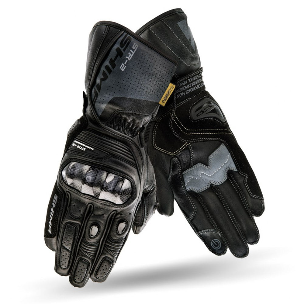 SHIMA KOZNE MOTO RUKAVICE STR-2 CRNE