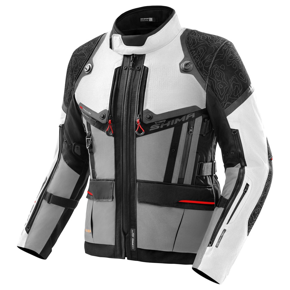 SHIMA MOTO JAKNA TRACKER SVETLO SIVA