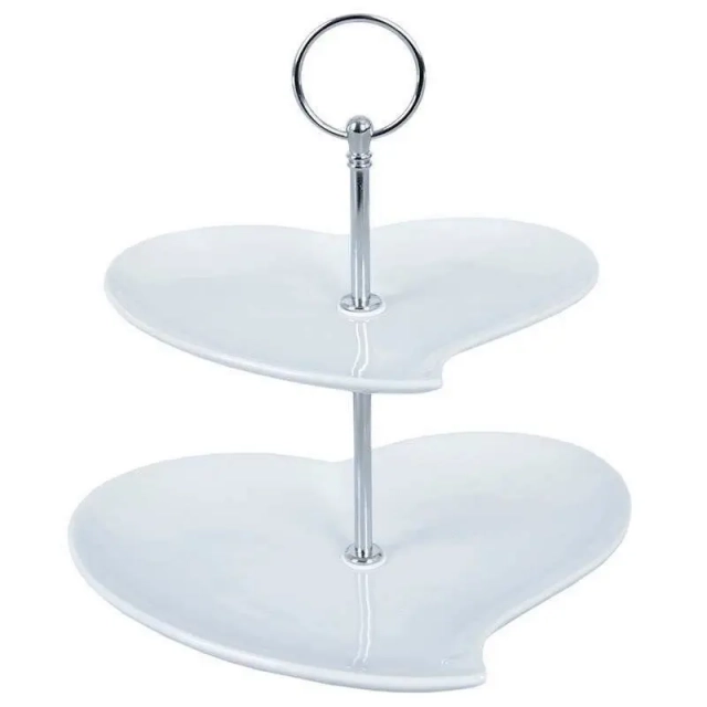 Vilde 122936 - Porcelanski stalak na 2 sprata za serviranje / prezentaciju, 21