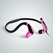 READY2MUSIC Headset In Ear Runner, black/pink