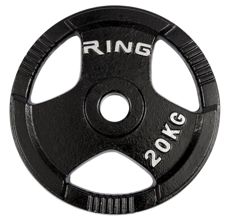 RING Olimpijski tegovi liveni sa hvatom 1x 20kg RX PL14-20