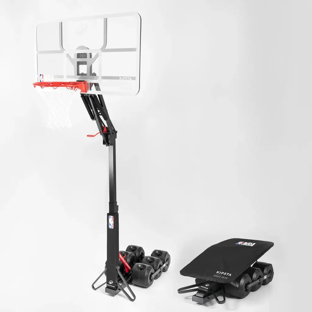 B900 Box NBA košarkaški obruč sklopiv i podesiv (od 2,10 m do 3,05 m) sa točkićima