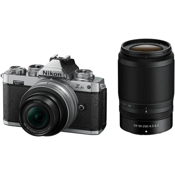 NIKON fotoaparat Zfc silver + 16-50 + 50-250