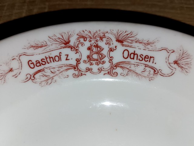 Tanjir plitki Vintage Gasthof z.Ochsen Vintage