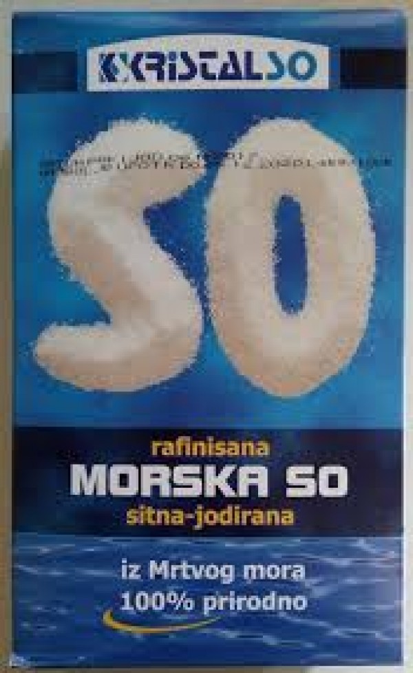 So morska jodirana kristal 1kg