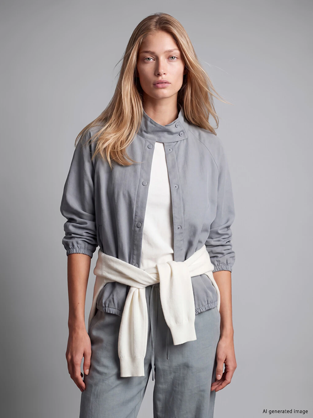 LCW Vision Ženska Oversize Jakna Sa Polu-rolka Kragnom
