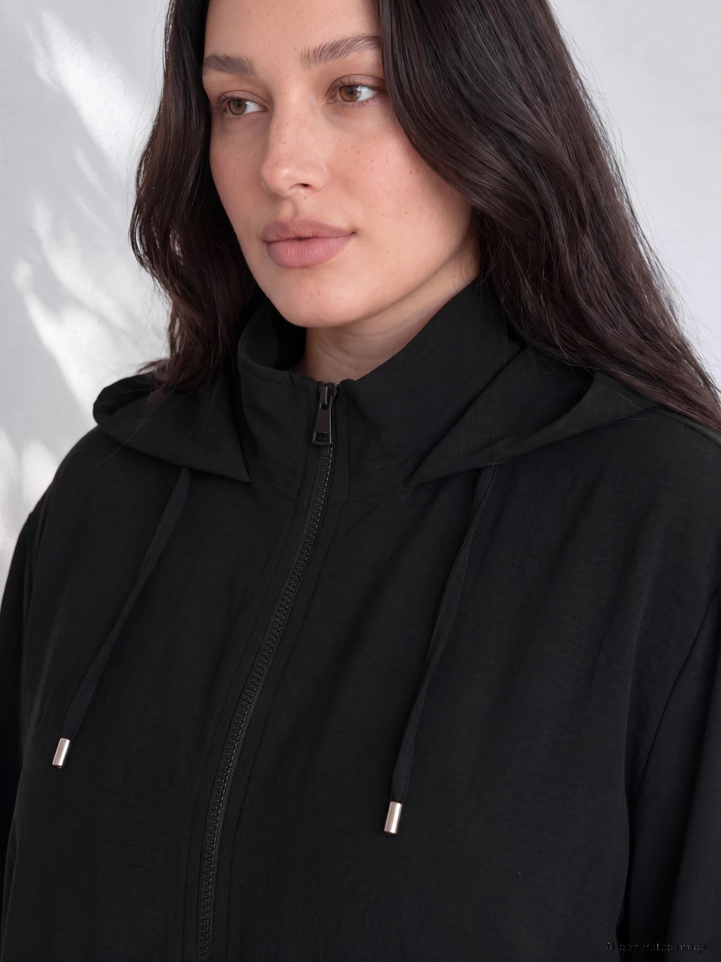 LCW Curve Ženska Plus Size Dukserica Tunika Sa Kapuljačom