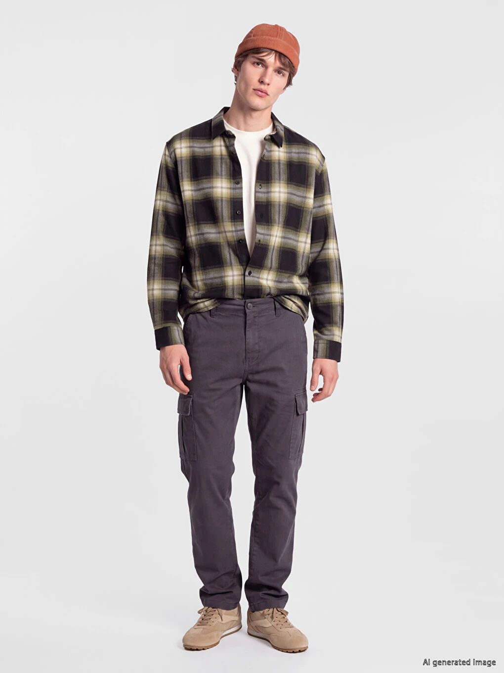 XSIDE Regular Fit Karirana Flanel Muška Košulja
