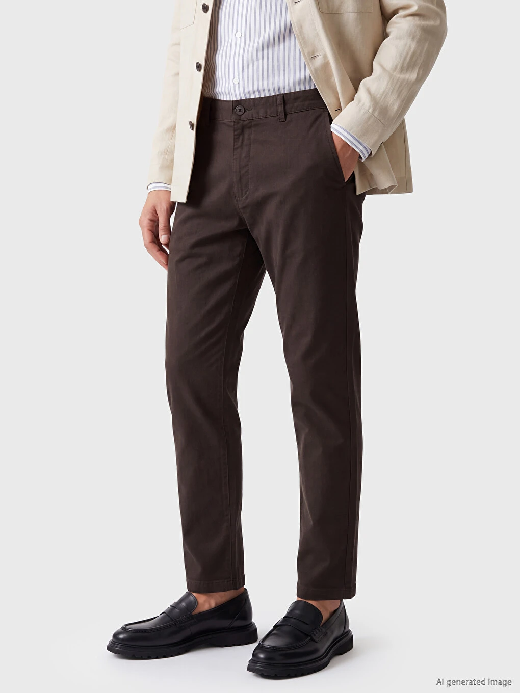 SOUTHBLUE Regular Fit Gabardinske Muške Pantalone