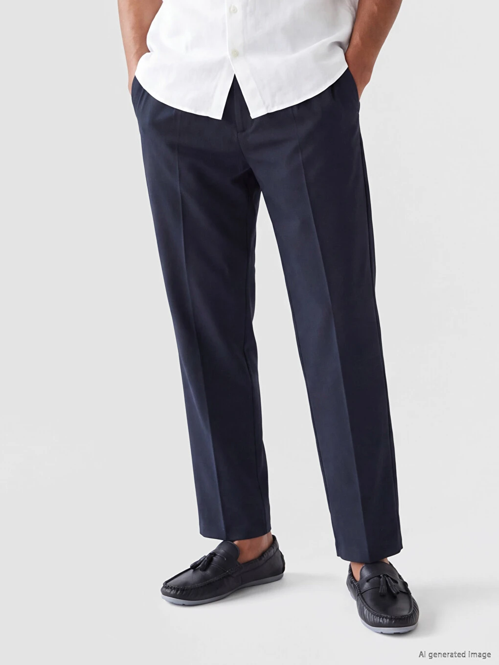 LCW Vision Relax Fit Plisirane Muške Pantalone