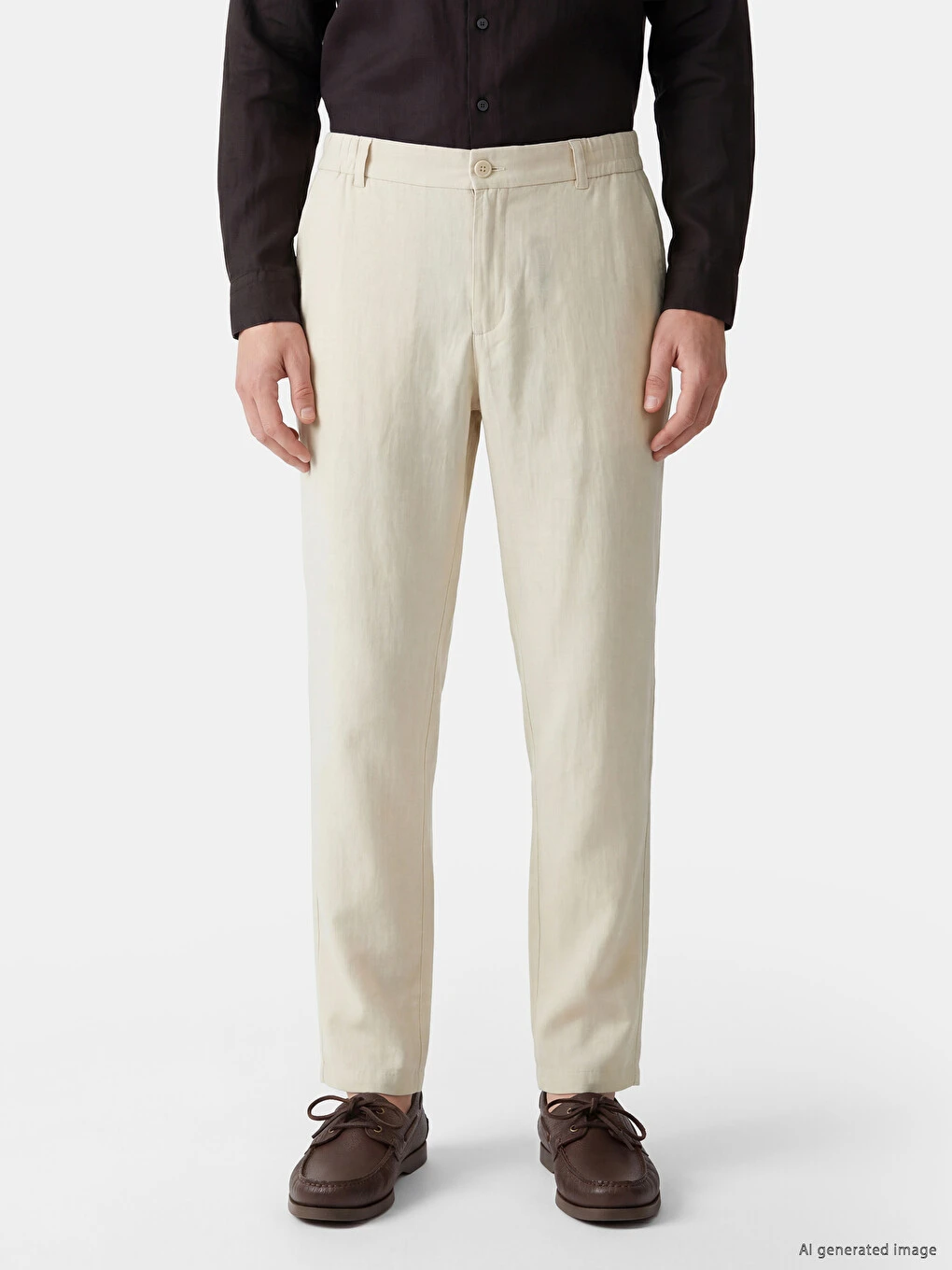 SOUTHBLUE Regular Fit Muške Pantalone Sa Izgledom Lana