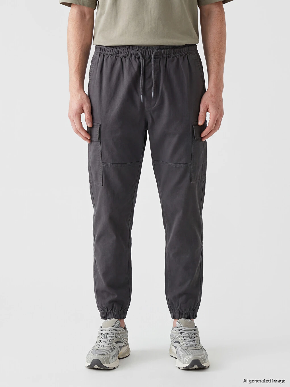 XSIDE Gabardinske Standard Fit Muške Cargo Pantalone