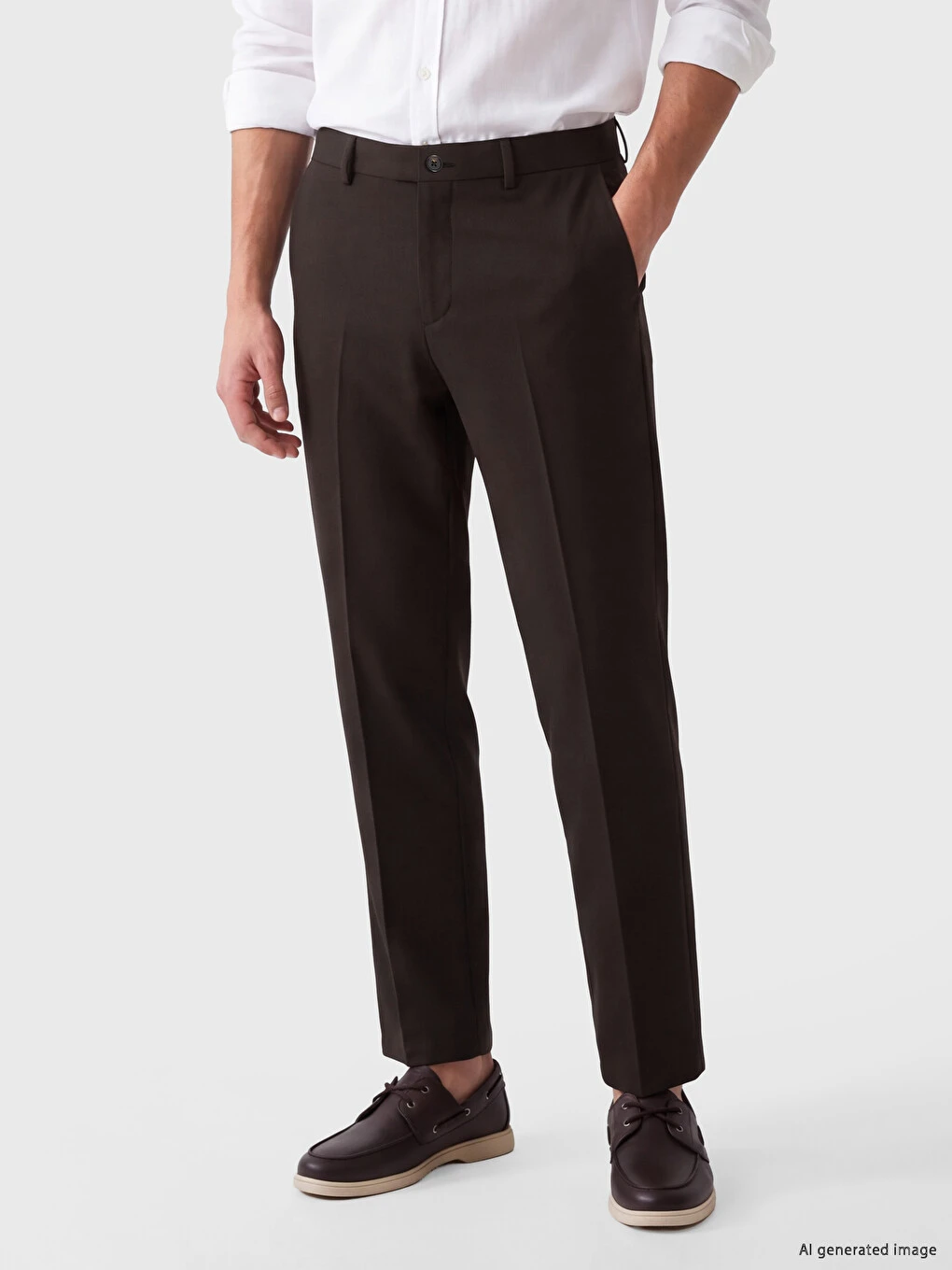 LCW BUSINESS Standard Fit Muške Plisirane Pantalone