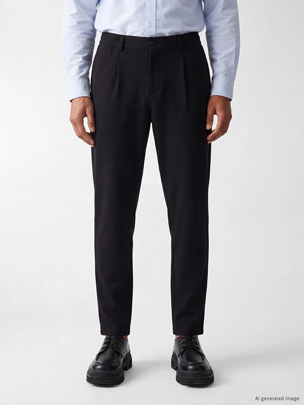 LCW Vision Muške Plisirane Slim Fit Pantalone