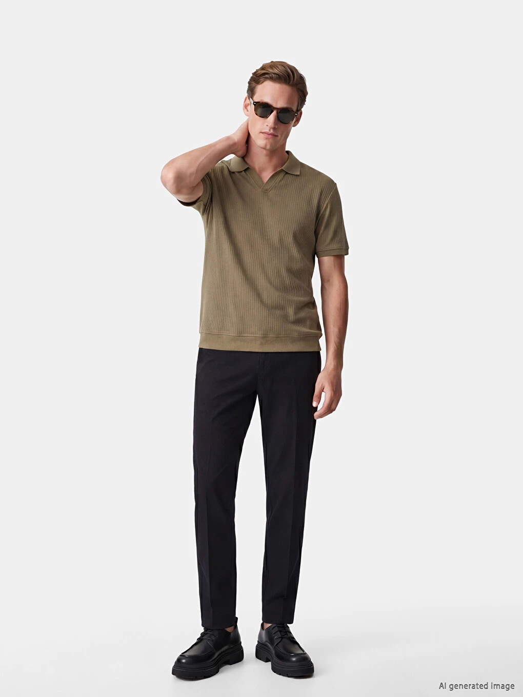 SOUTHBLUE Regular Fit Gabardinske Muške Pantalone