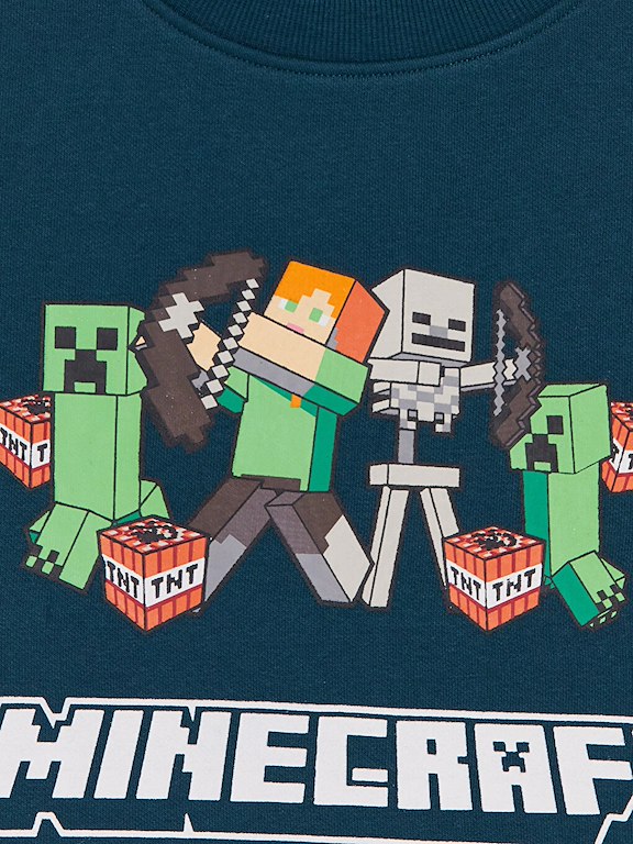 LCW Kids Minecraft Štampana Dečija Dukserica
