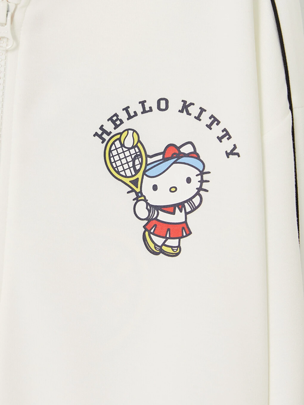 LCW Kids Hello Kitty Štampana Dečija Dukserica Sa Rajsferšlusom Od Mekog Materijala