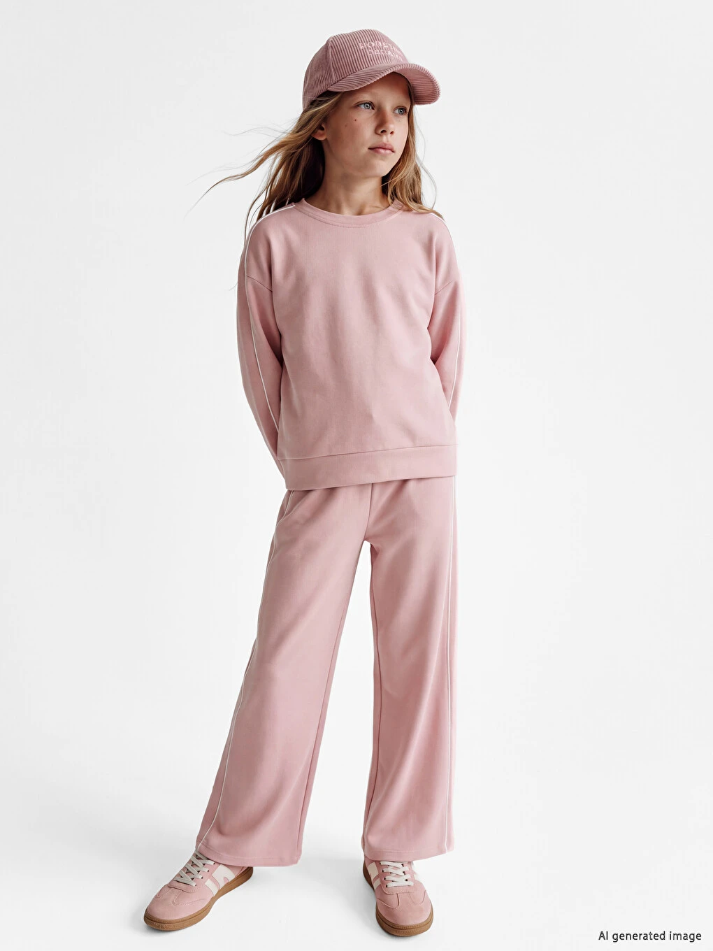 LCW Kids Devojački Basic Soft Touch Komplet Trenerke