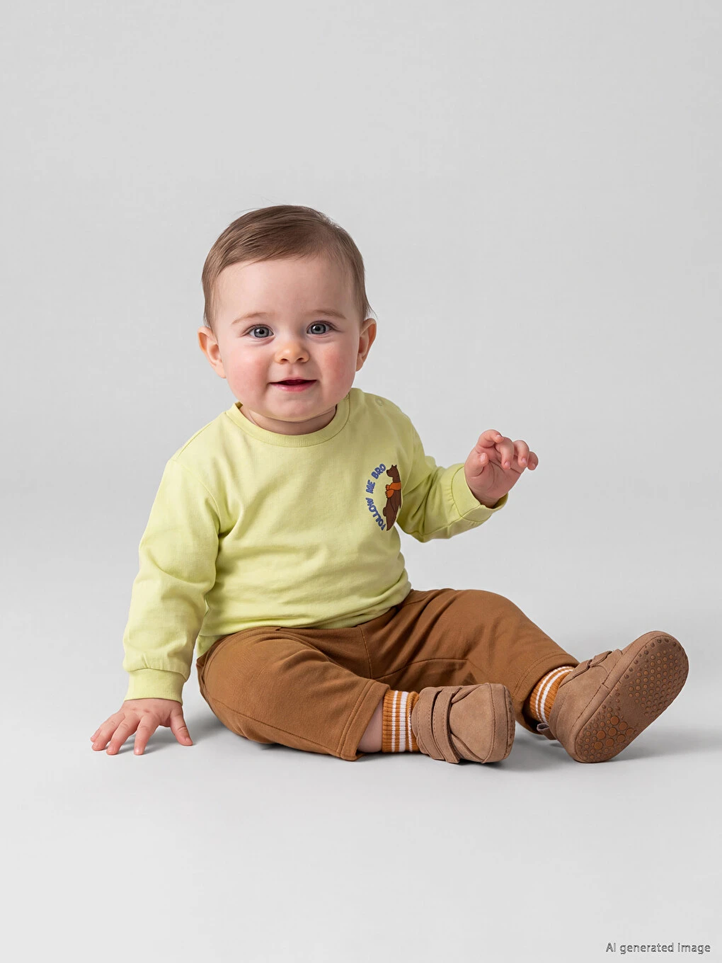 LCW baby Štampani Dukser Za Bebe Dečake I Donji Deo Trenerke