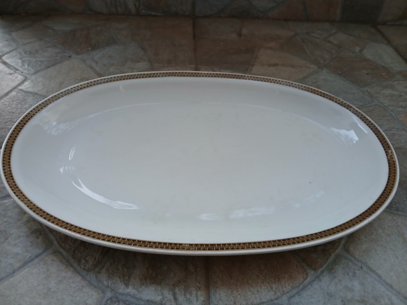 Colditz stari nemacki veliki ovalni porcelanski tanjir